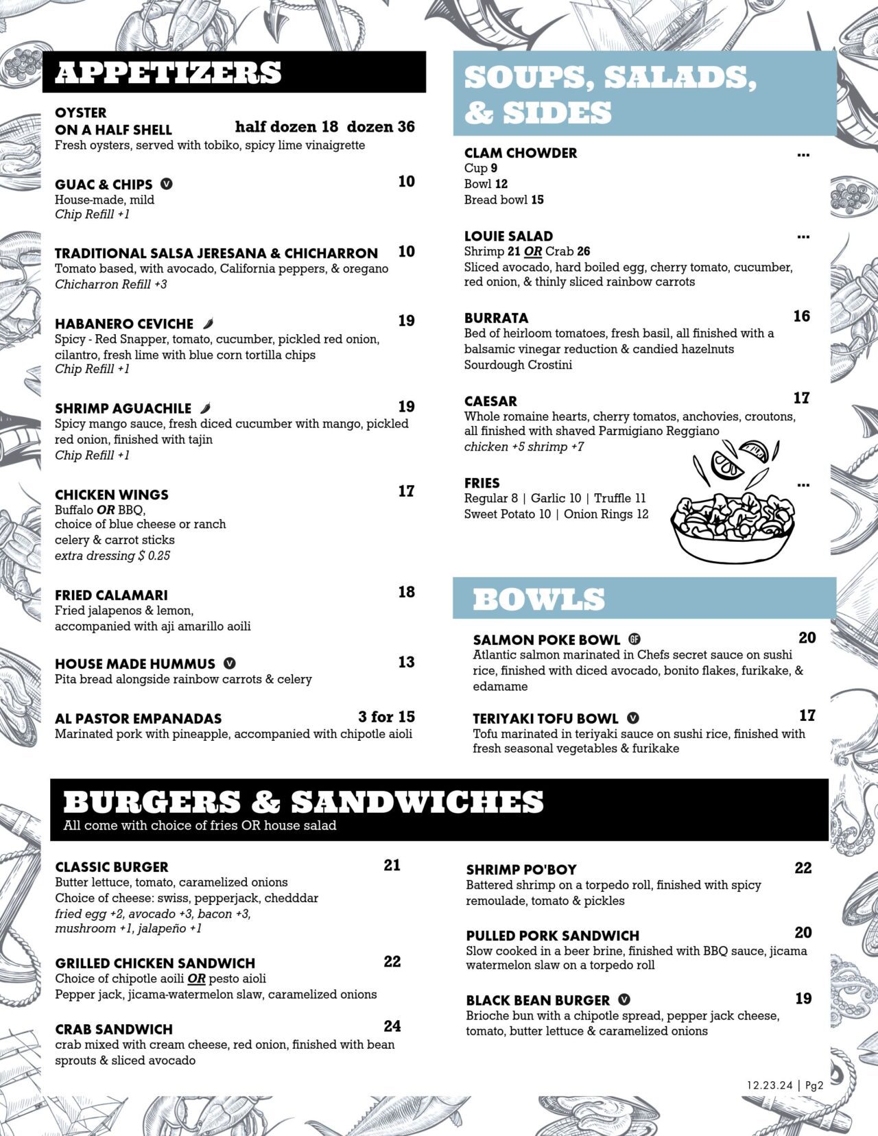 Menu - The Ramp Restaurant