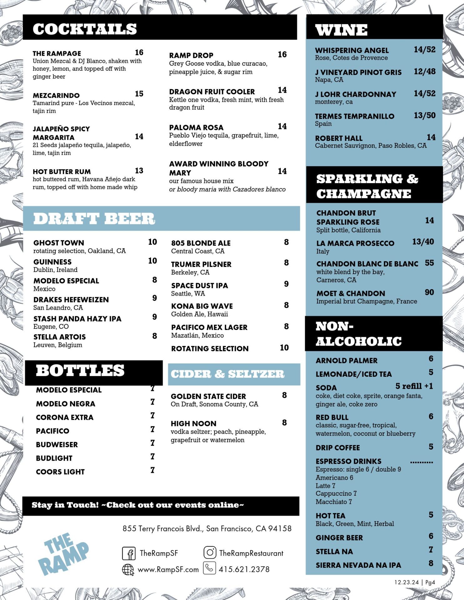 Menu - The Ramp Restaurant